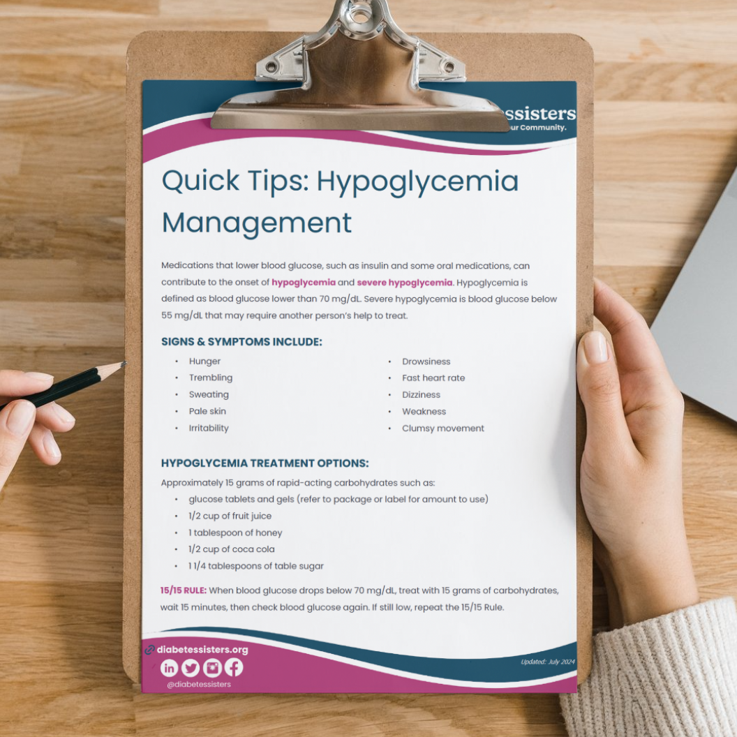 How to Treat Hypoglycemia | DiabetesSisters